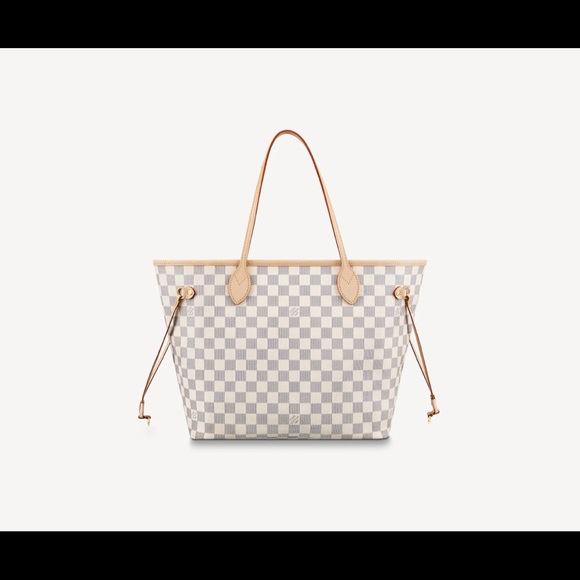 Bags | Brand New Louis Vuitton Neverfull Azur With Pink Ballerina ...